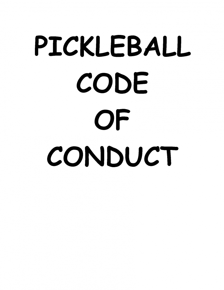 PICKLEBALL CODE – Sechelt Activity Centre