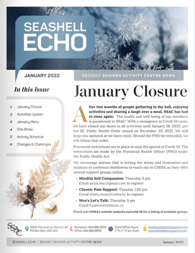 Seashell Echo – Sechelt Activity Centre