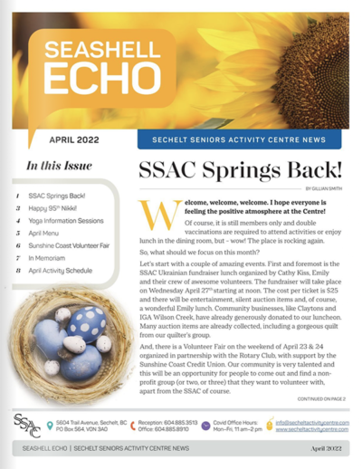 Seashell Echo – Sechelt Activity Centre