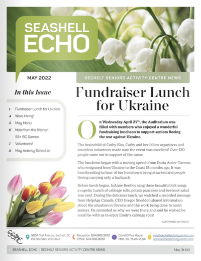 Seashell Echo – Sechelt Activity Centre