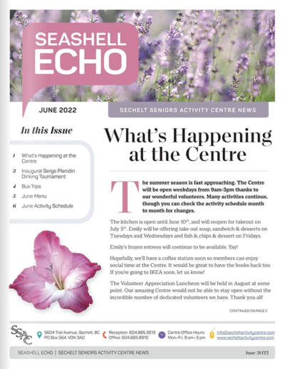Seashell Echo – Sechelt Activity Centre