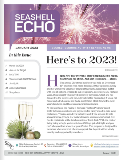 Seashell Echo – Sechelt Activity Centre