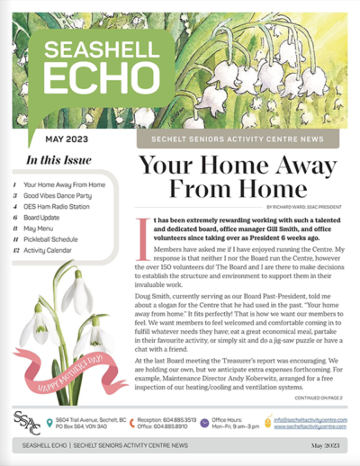 Seashell Echo – Sechelt Activity Centre