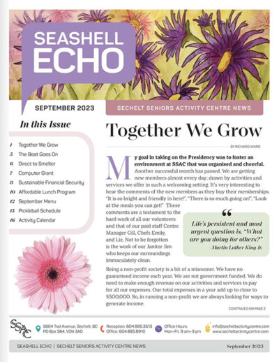 Seashell Echo – Sechelt Activity Centre