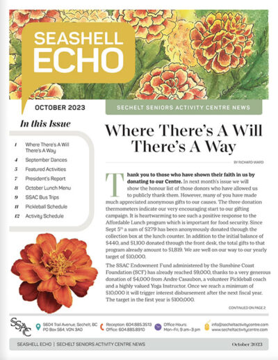 Seashell Echo – Sechelt Activity Centre
