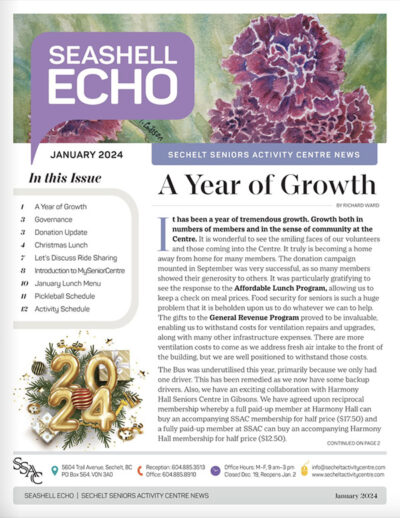 Seashell Echo – Sechelt Activity Centre
