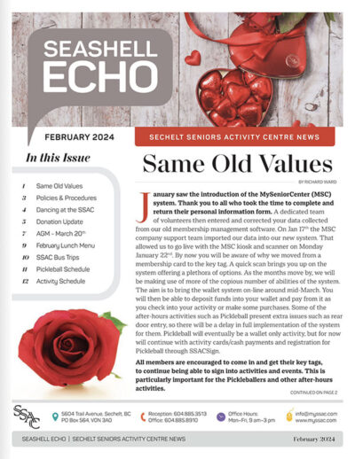 Seashell Echo – Sechelt Activity Centre