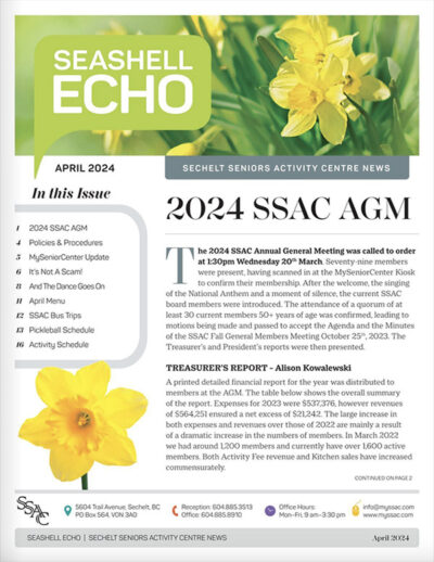 Seashell Echo – Sechelt Activity Centre