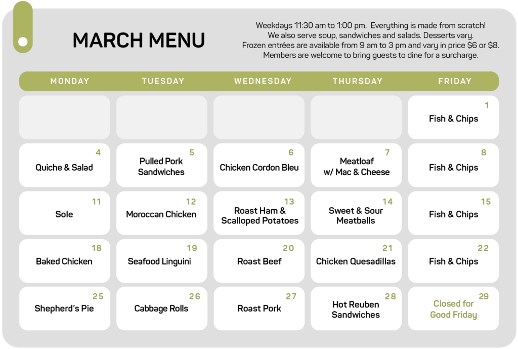 Lunch at the Centre – Sechelt Activity Centre