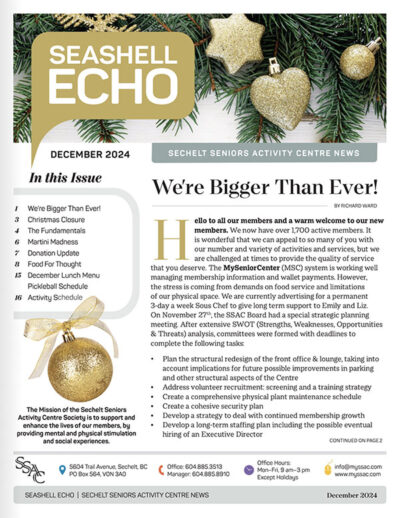 Seashell Echo – Sechelt Activity Centre