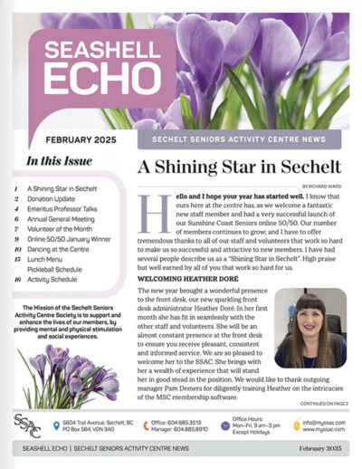 Seashell Echo – Sechelt Activity Centre